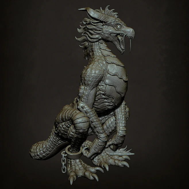 ArtStation - -SITTING DRAGON SKE_e9b7f5b3-花瓣网