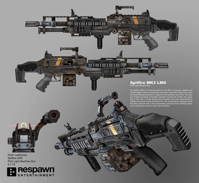 Titanfall 2 Spitfire MK2 Light Machine Gun, Ryan Lastimosa : The ...
