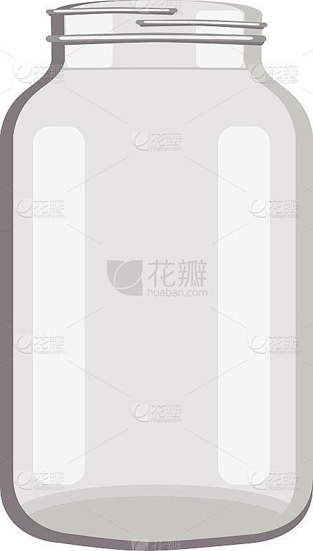 Object glass jar empty