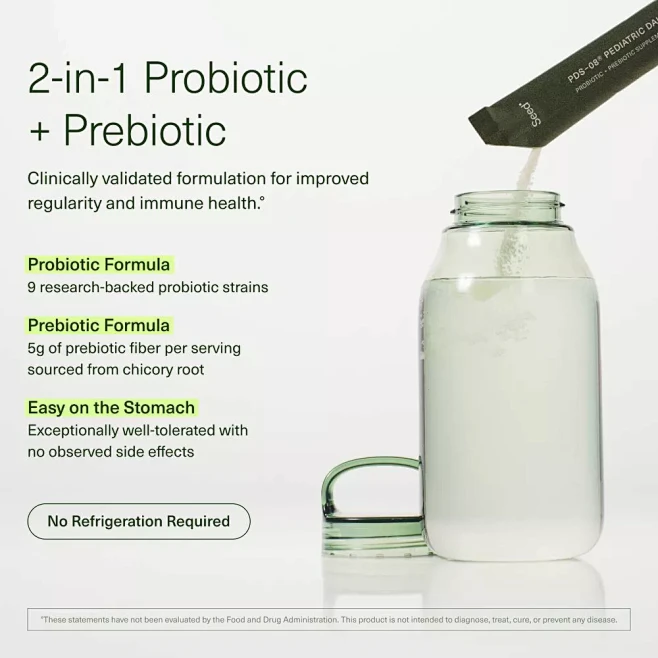 Seed Pediatric Daily Synbiotic Probiotic Powder - Stick Packs - 30ct, 3 ...