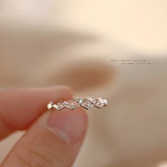 皇冠小众设计食指戒指女s925纯银日韩时尚潮人网红个性学生冷淡风-花瓣网