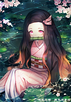 鬼灭之刃-花瓣网|陪你做生活的设计师 | 画线稿壁纸 图片素材-淘宝网