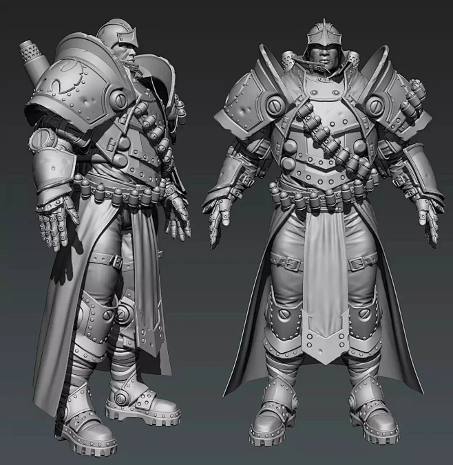 【Zbrush】【战锤】3D高模大图参考（带笔刷文件）-CG角色-微元素 - Element3ds.com!-花瓣网