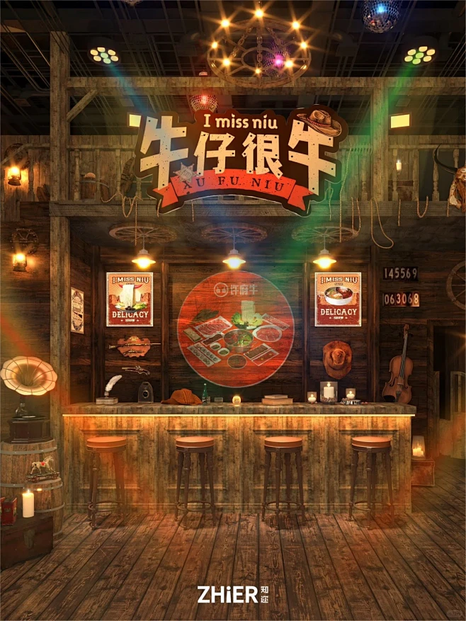直播间设计_西部美式复古牛仔派对_1_ZHiER知造局 直播设计_来自小红书网页版-花瓣网