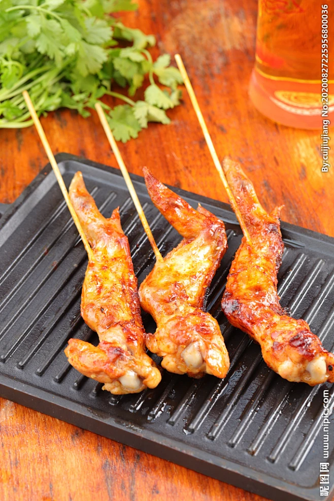 串烤鸡翅-花瓣网