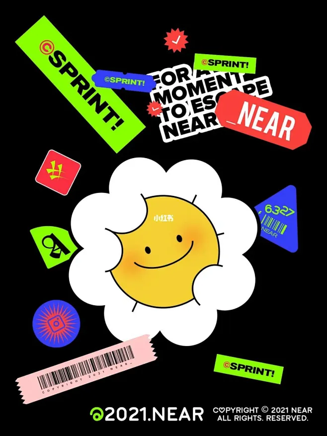 分享一组贴纸设计合集‍️ : DAILY PRACTICE POSTERS 日常习作*贴纸设计 - ‍️‍️‍️关于生活小贴纸 没人会拒绝可爱 ...