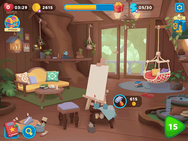 location Game Art Interior game design animation spine coffee shop ...