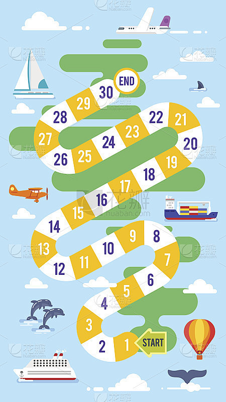 儿童世界巡回赛棋盘游戏