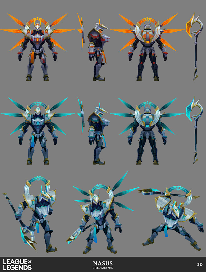 沙漠死神 内瑟斯：海伯利安小队 S02-阿努比斯（游戏建模）图片_Z-A 英雄联盟设定图片素材-花瓣网