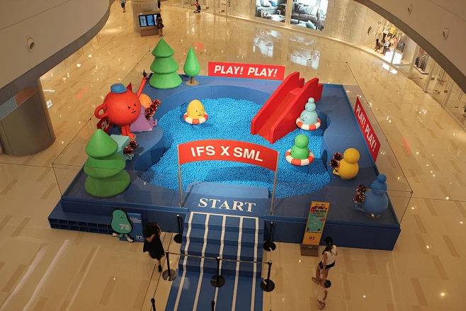 Chengdu city inflatable run running runway SML Sticky Monster Lab-花瓣网