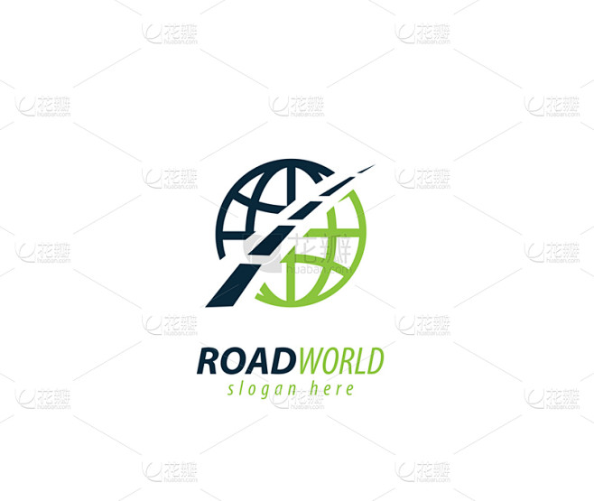 world road logo design