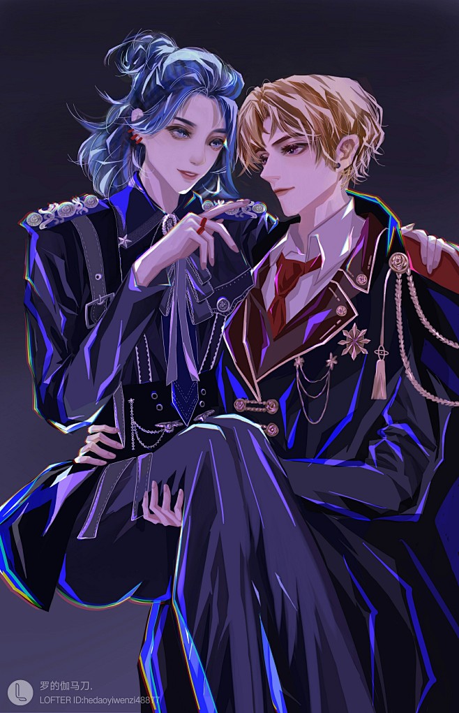 188男团 洛温 洛羿 温小辉 画师lof罗的伽马刀.