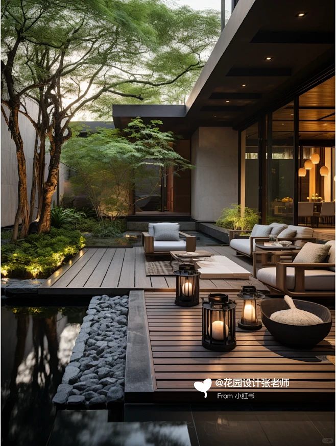 花园设计灵感|现代中庭-花瓣网