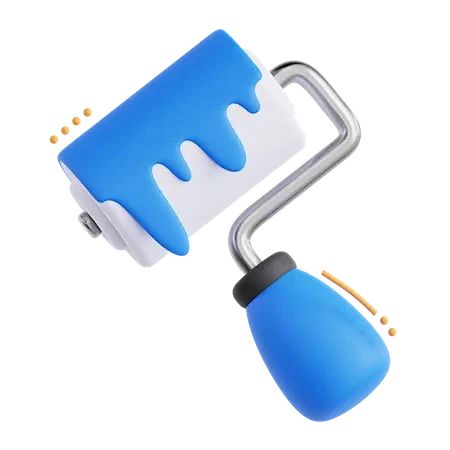 Paint Roller 3D Icon