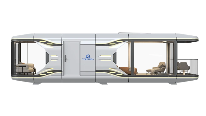 VOLFERDA E7 with 2 beds and 1 baclony Space capsule house-花瓣网