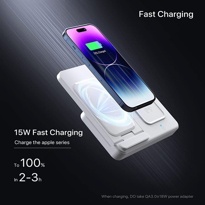 Amazon.com: Charging Station, Wireless Charger Stand 3 in 1, Fast ...
