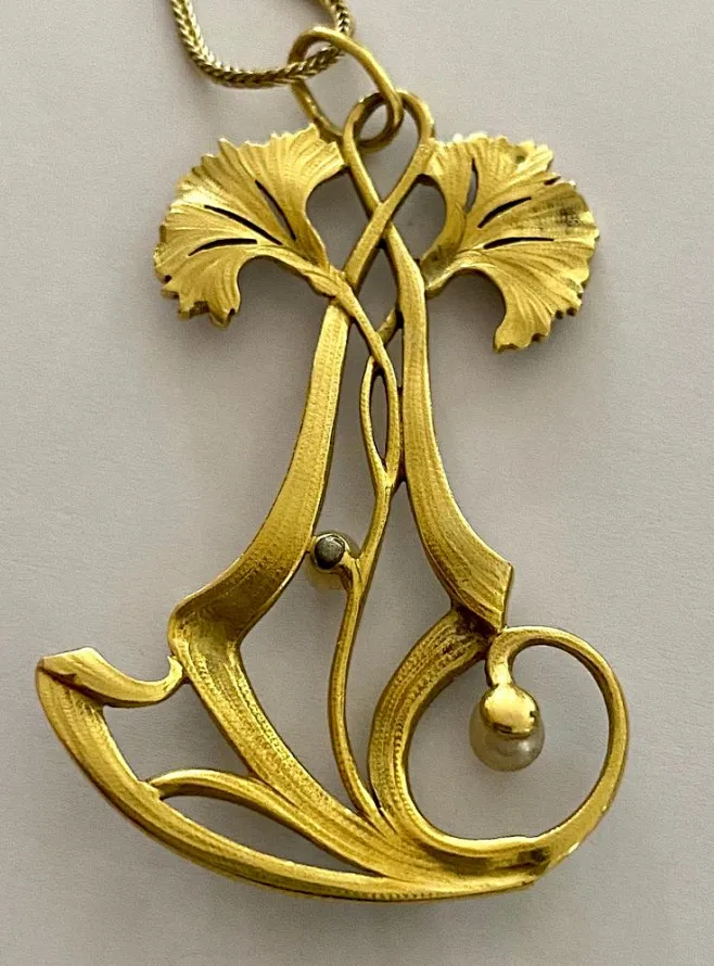 Maison Vever Freres - One 1 18 Karat Pendant Henry Vever Paris 1900 ...