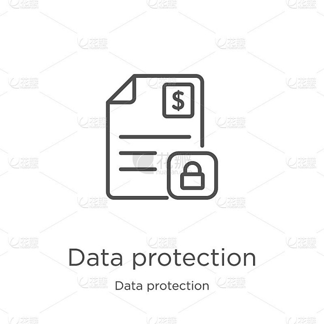 data protection icon vector from data protection c