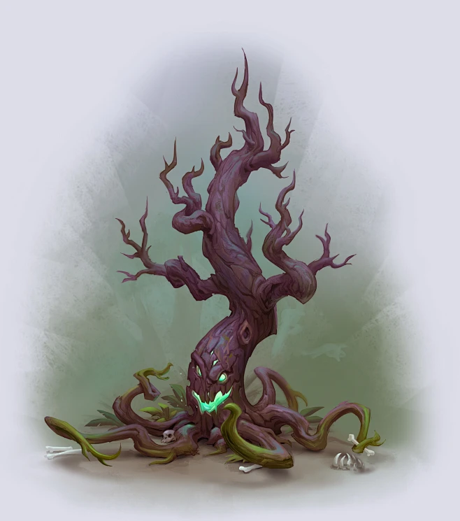Night Twist, an evil tree that traps sentient creatures and consumes ...