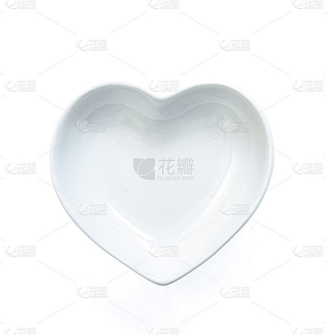 Empty dinner plate isolated on white background