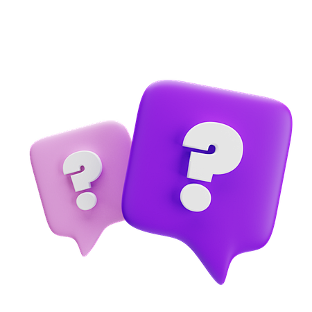 Question Bubble Chat 3D Illustration