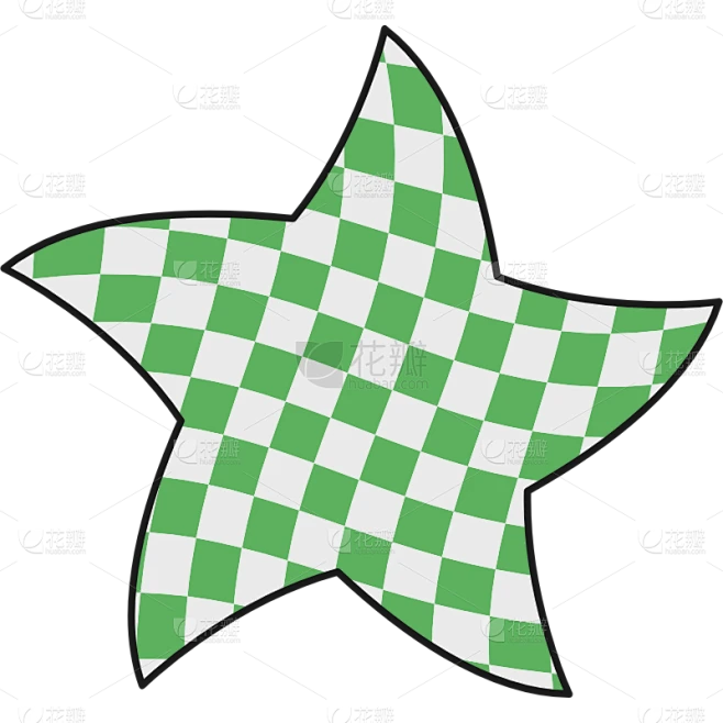 Star Shape Sticker素材-花瓣网
