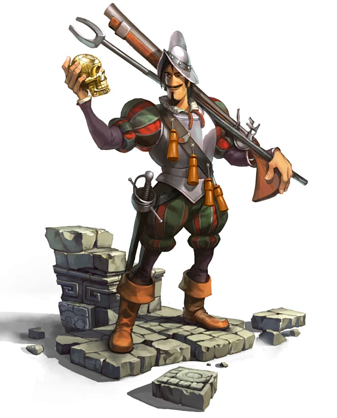 Conquistador Character Art from Civilization VI-花瓣网