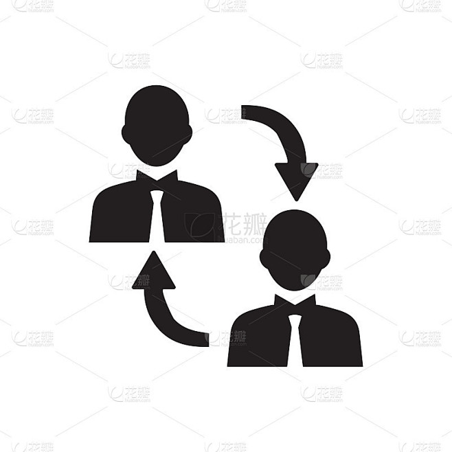 员工变更图标(矢量图)