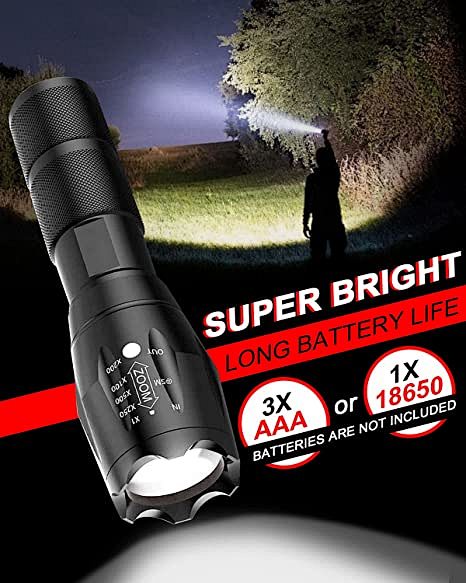 Amazon.com: Maxesla Tactical Flashlights High Lumens [2 Pack] - LED ...