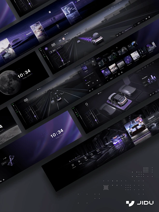 JIDU ROBO-01 Digital Cockpit HMI Design-花瓣网