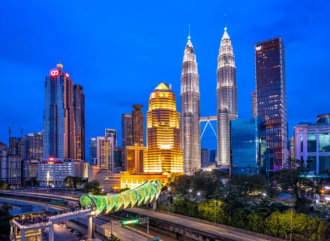 莎罗马天桥 II 双峰塔-吉隆坡-马来西亚摄影照片-花瓣网