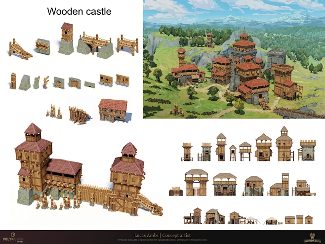 Foundation castle design-花瓣网