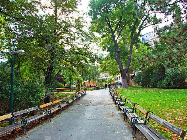 Rathauspark，维也纳，奥地利