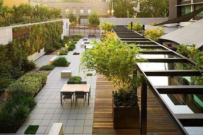 Hotel Modera in Portland, Oregon by Lango Hansen Landscape Architects-花瓣网