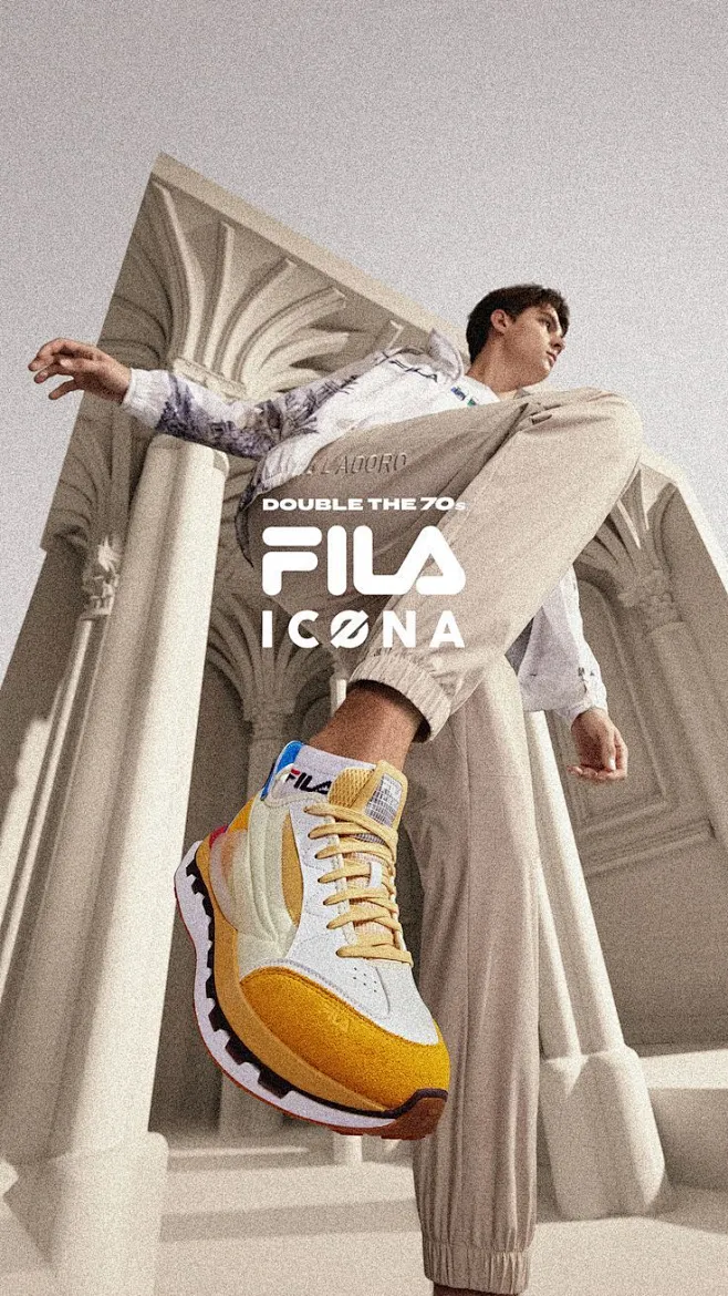 This contains an image of: KM BY FILA-花瓣网