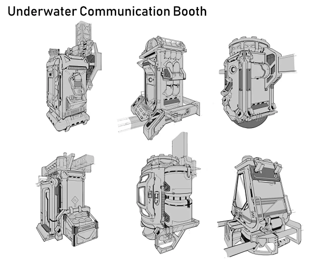 Offshore Drilling Rig, Joe Marquis : Sci-fi drilling rig-花瓣网