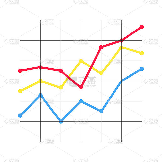 Modern diagram bars flat style design infographics