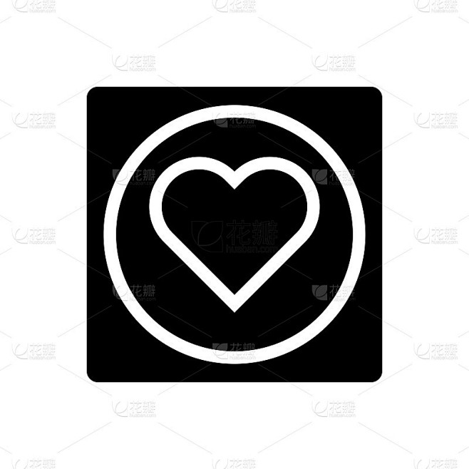 Favorite love icon (vector illustration)