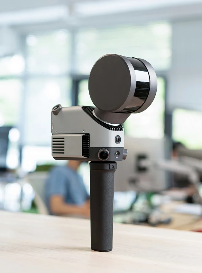 LiDAR scanner camera handheld industrial design concept LeapX-花瓣网