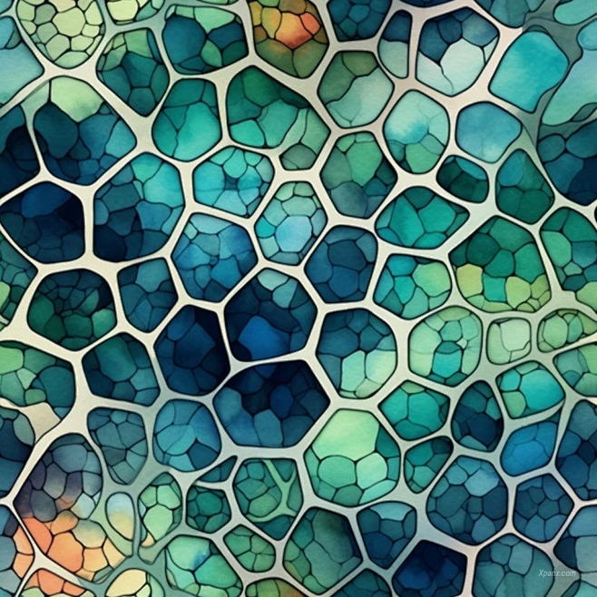 AI绘画_Prompts_cwpope_voronoi_layered_3D_screen_pattern_watercolor ...