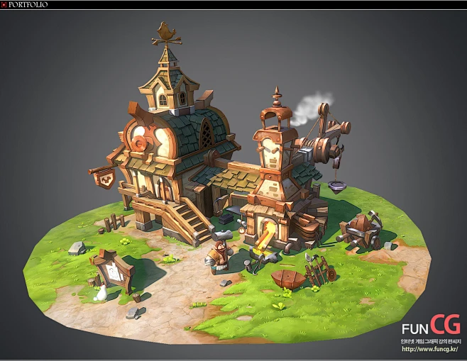 handpainted 3d Forge, Funcg Academy : Reference : Concept Artist by Summer Kim (Forge) https ...