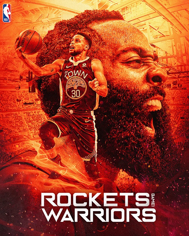 NBA Illustrations V - 2018 on Behance-花瓣网