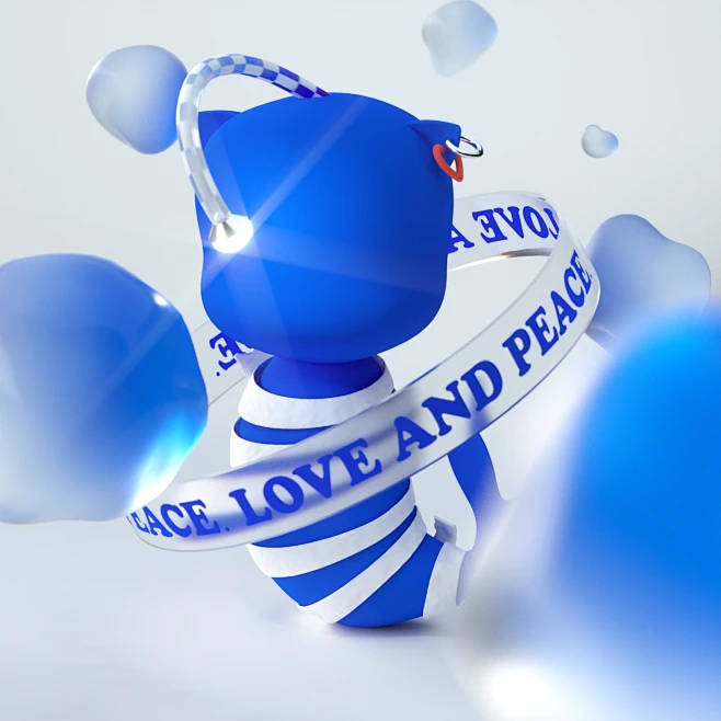 3D c4d cartoon Cartoons concept art Digital Art IP nft toy 卡通形象-花瓣网