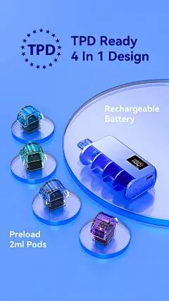 VOZOL CORA MINI Pod Kit 450mAh-花瓣网