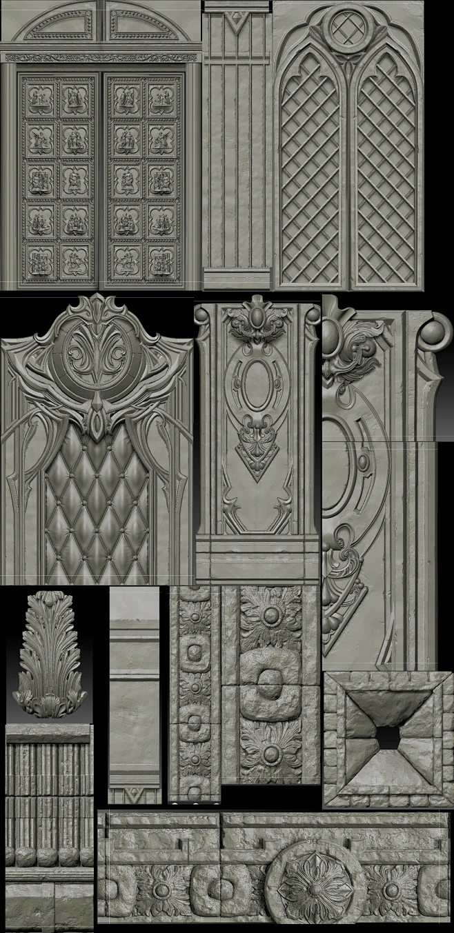 Zbrush_Pattern_Sculpting_01-花瓣网