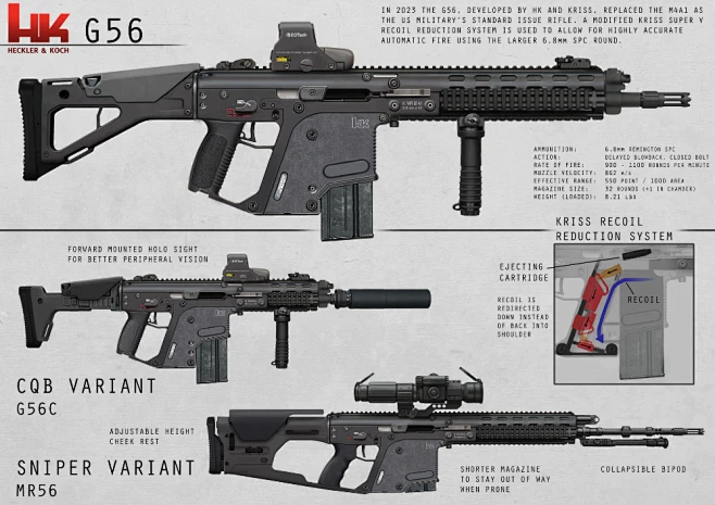 ArtStation - HK G56, Alex Jessup图片_Gun图片素材-花瓣网