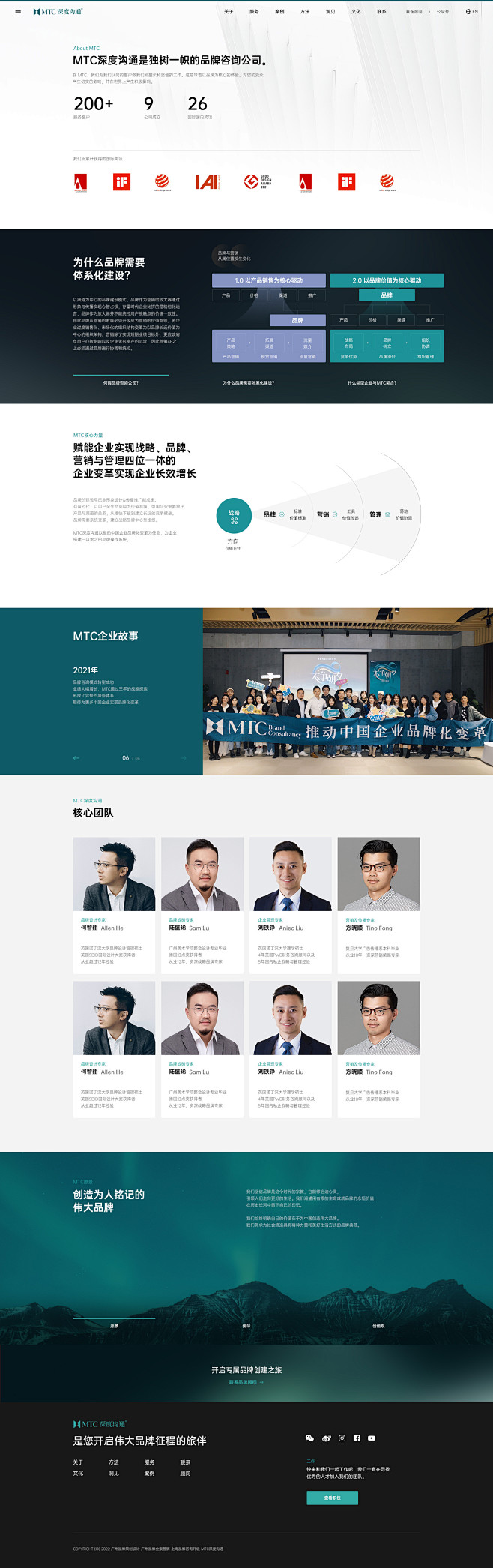 MTC深度沟通官网设计网页企业官网Distlemoto_原创作品-