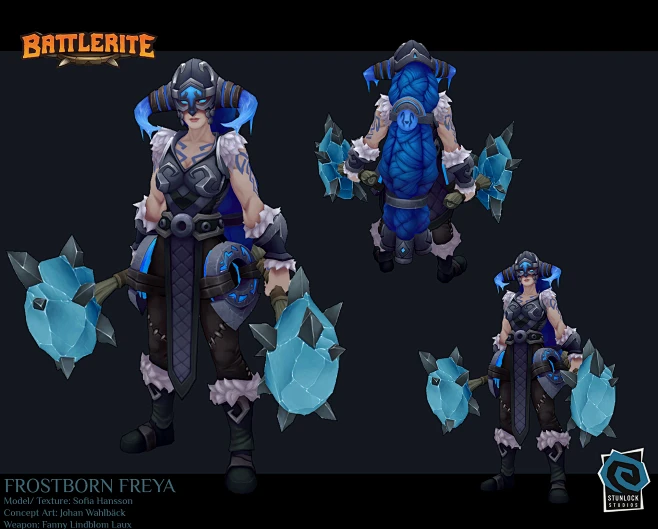 Frostborn Freya, Sofia Hansson : Frostborn Freya skin for Battlerite ...