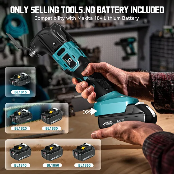 BEST Price GuaranteedCordless Oscillating Tool Compatible with Makita ...