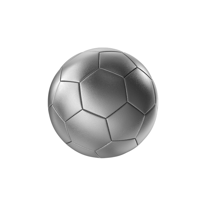 Silver Soccer Ball.M03.2k